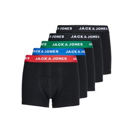 Jack & Jones Jack & Jones Junior Herren Trunk &raquo;JACHUEY eng anliegend, mit Stretchbund, 5er Pack&laquo; Packung, 5 Stk. unifarben, casual, eng, Jersey schwarz 128, 5 Stk.