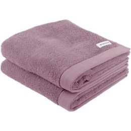 Tom Tailor HOME Handtuch &raquo;COLOR BATH&laquo; 100% Baumwolle, 50x100 cm, uni, gro&szlig;e Farbauswahl lila Frottier, Frottier B/L: 50cmx100cm, 2 Stk., Frottier