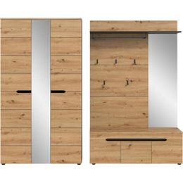 Home Affaire Garderoben-Set &raquo;REHAT, TOPSELLER!, 3-teilig, Breite 240 cm, individuell stellbar&laquo; Set, best. aus: Garderobenschrank, Sitzbank & 
