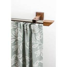 Garesa Gardinenschiene &raquo;Cubus, Quadros Innenlauf&laquo; 1 l&auml;ufig-l&auml;ufig Wunschma&szlig;l&auml;nge Innenlauf-Vorhanggarnitur, verl&auml;ngerbar, Holz-Aluminium braun B/L: 