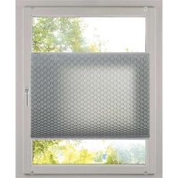 K-home Plissee &raquo;Diamantplissee von K-home, 3D-Effekt, patentiertes Design&laquo; Lichtschutz ohne Bohren verspannt grau Obermaterial: 100% Polyester 210cm, 
