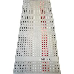 Dyckhoff Saunatuch &raquo;Saunatuch Karo&laquo; mit dekorativen K&auml;stchen Walkfrottee, Obermaterial: 100% Baumwolle B/L: 80cmx200cm, 1 Stk., Walkfrottee