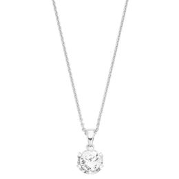 Amor Damen Kette mit Anh&auml;nger &raquo;2026227&laquo; mit Zirkonia (synth.) bunt Silber 925 (Sterlingsilber), L: 45