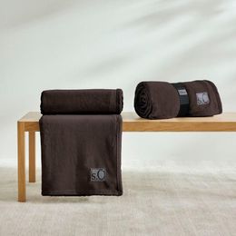 s.Oliver Wohndecke &raquo;s.Oliver Decke Kuschelsoft&laquo; 150 x 200 cm, in bunten Farben, weich, 330g/m&sup2; braun Polyester B/L: 150cm x 200cm