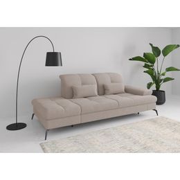 Sit & More sit&more Recamiere &raquo;Amica, inkl. Sitztiefenverstellung und Armteilverstellung&laquo; wahlweise mit Kopfteilverstellung und Stauraum beige 100% Polyester B/H