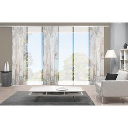 Vision Schiebegardine &raquo;LIZZA&laquo; Paneelwagen 6 Stk. tlg. SET,SCHIEBEVORHANG,BAMBUS,DIGITALDRUCK beige Polyester 260cm, Paneelwagen, 60cm