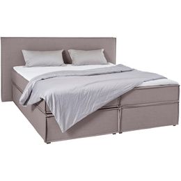 LeGer Home by Lena Gercke Boxspringbett &raquo;Yuma&laquo; incl. Topper, in 4 Breiten, 3 Matratzenarten und je 2 H&auml;rtegraden grau 100% Polyester Liegefl&auml;che B/L: 