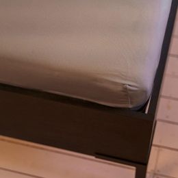 Kayori Spannbettlaken &raquo;Saiko&laquo; Bio-Baumwolle braun Jersey-Elasthan, Obermaterial: 97% Baumwolle, 3% Elasthan (LYCRA ) B/L: 200cm x 220cm, 1 Stk., 