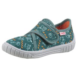 Superfit M&auml;dchen Hausschuh "BILL, WMS: mittel", Gr. 34, bunt, Textil, Schuhe, Kinderschuh mit Klettverschluss, Gr&ouml;&szlig;enschablone zum Download