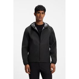 BOSS Green Herren BOSS Green Regenjacke mit Kapuze wasserabweisende Ausr&uuml;stung, Regular Fit, &Auml;rmeltasche XL