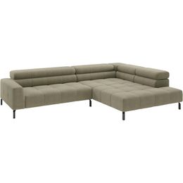 Home Affaire Ecksofa &raquo;Claya, 311 cm breit, L-Form, inkl. Kopfteilverstellung&laquo; wahlweise elektrischer Sitzvorzug 100% Polyester B/H/T: 311cm x 71cm x 