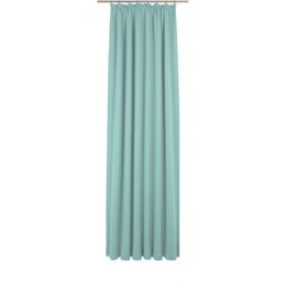 Adam Vorhang &raquo;Uni Collection&laquo; Kr&auml;uselband 1 Stk. tlg. aus 100% Bio-Baumwolle, Vorhang nach Wunschma&szlig; blau Baumwolle (Bio-Baumwolle) 325cm, Kr&auml;uselband, 