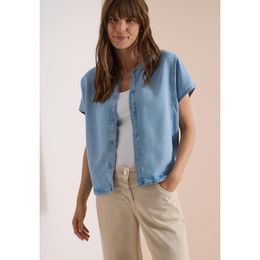 Cecil Damen Blusentop seitliche Tunnelz&uuml;ge, Lyocell-Qualit&auml;t, Blouson-Optik M (40)