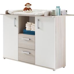 Home Affaire Wickelkommode &raquo;Geert&laquo; bis 15 kg Made in Germany 115 cm grau Holzwerkstoff B/H/T: 115cm x 101cm x 75cm