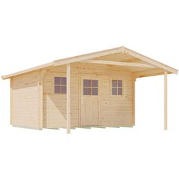 Weka Gartenhaus &raquo;110 A Gr.1, 28 mm, natur&laquo; beige Massivholz Fu&szlig;boden im Gartenhaus, ohne R&uuml;ck- und Seitenwand, ohne Dacheindeckung
