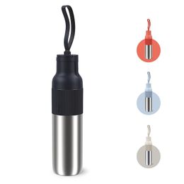 Emsa Isolierflasche &raquo;beYou Flip&laquo; mit Flip-Verschluss und Trageband, 100% dicht, sp&uuml;lmaschinengeeignet schwarz Edelstahl, Polypropylen (PP), Silikon 700ml