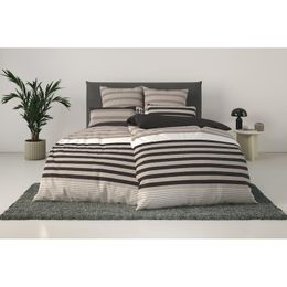 OTTO home Bettw&auml;sche &raquo;Majoran&laquo; 2 Stk. gestreifte Bettw&auml;sche, Marke H.I.S by OTTO home Linon, Obermaterial: 100% Baumwolle B/L: 155cm x 220cm, 1 Stk., 