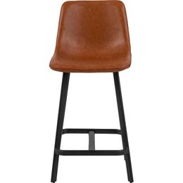 ACTONA GROUP Bistrostuhl &raquo;Ohio&laquo; (Set) 2 Stk.Sitz mit rechteckigen Stahlbeinen und Fu&szlig;st&uuml;tze, mehrere Variationen braun B/H/T: 46,5cm x 103cm x 50cm, 2