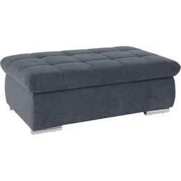 DOMO collection Hocker &raquo;MONA 135x79 cm, praktisch und komfortabel&laquo; mit Stauraumfach grau Struktur fein 100% Polyester;Chenilleoptik 100% Polyester;