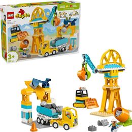 Lego Konstruktionsspielsteine &raquo;Baustelle mit Baufahrzeugen &ndash; 3-in-1-Set (10476), Lego DUPLO Town&laquo; Made in Europe gelb Einheitsgr&ouml;&szlig;e 