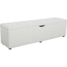 Home Affaire Hockerbank &raquo;Checked&laquo; mit Stauraum, Breite 120 cm und 160 cm, als Bettbank geeignet beige Struktur fein (100% Polyester) f&uuml;r Bett Classico