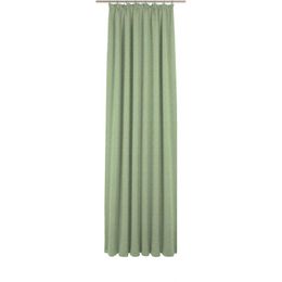 WIRTH Vorhang &raquo;Trondheim B&laquo; Kr&auml;uselband 1 Stk. tlg. nach Ma&szlig; gr&uuml;n Chenille, Polyacryl 345cm, Kr&auml;uselband, 132cm