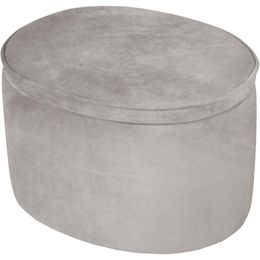 Roba Kinderhocker &raquo;Lil Sofa&laquo; mit Stauraum grau B/H/T: 42cm x 27cm x 33cm, Samt