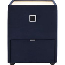 Jockenh&ouml;fer Nachtkonsole &raquo;Lancy&laquo; mit LED-Beleuchtung blau Glas, Holzwerkstoff B/H/T: 42,5cm x 53cm x 45cm, 1 Stk.