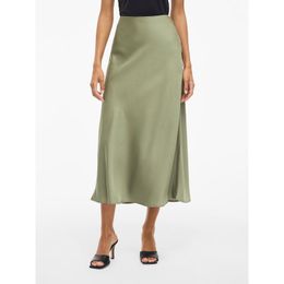 Vila Damen Maxirock &raquo;VIELLETTE HW LONG SKIRT - NOOS&laquo; Kunstfaser gr&uuml;n 38