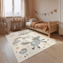 Hanse Home Kinderteppich &raquo;Einhorn&laquo; rechteckig 10 mm H&ouml;he Pflegeleicht, Weich, Kinderzimmer, Spielteppich, Spielunterlage bunt Polypropylen B : 120cm 1