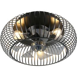 REALITY LEUCHTEN Deckenleuchte &raquo;JOHANNA mit Ventilator, gro&szlig;er Deckenventilator mit Licht &Oslash; 61cm&laquo; E27 1 Stk. warmwei&szlig; - kaltwei&szlig; exkl 3x E27 