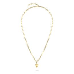 Liebeskind Berlin Damen Kette mit Anh&auml;nger &raquo;Metal Heart, Herz&laquo; gold Edelstahl, L: 50 B: 4mm
