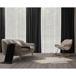 WIRTH Vorhang &raquo;Dim out&laquo; Multifunktionsband 1 Stk. tlg. nach Ma&szlig; schwarz Polyester 155cm, Multifunktionsband, 142cm