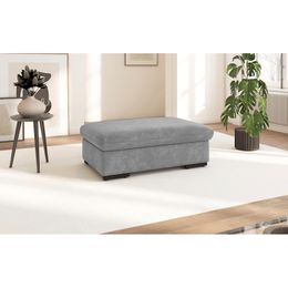 Sit & More sit&more Polsterhocker &raquo;Alcudia&laquo; grau 100% Polyester B/H/T: 101cm x 43cm x 68cm, Luxus-Microfaser Euphoria