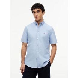 Tommy Hilfiger Herren Kurzarmhemd &raquo;HERITAGE OXFORD RF SHIRT S/S&laquo; mit Button-down-Kragen, Regular Fit blau M (48/50), N-Gr