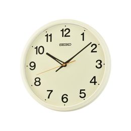 Seiko Unisex Wanduhr Quarzuhr, B&uuml;ro, Arbeitszimmer, K&uuml;che, Esszimmer, Wohnzimmer beige &Oslash; 30,5cm