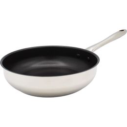 Kr&uuml;ger Bratpfanne &raquo;Edelstahl Pfanne Miami, &Oslash; 28 cm&laquo; Edelstahl 1 Stk. tlg. mit Antihaft-Versiegelung, backofenfest bis 180&deg;C &Oslash; 28cm + H&ouml;he 7,5cm