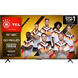 TCL Mini-LED-Fernseher &raquo;55Q6CX1&laquo; 139 cm/55 Smart-TV 4K Multi-HDR Dolby Vision, 144Hz, ONKYO Dolby Atmos, Apple Airplay 2 schwarz Unterst&uuml;tzung von 