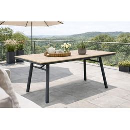 Destiny Esstisch &raquo;SAN MARINO Tisch, rechteckig 180x90x74cm, holzfarben&laquo; braun Aluminium, Polywood B/H/T: 180cm x 74cm x 90cm