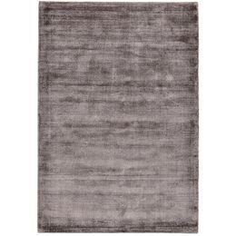 Tom Tailor HOME Teppich &raquo;Shine uni&laquo; rechteckig 8 mm H&ouml;he Handwebteppich, 100% Viskose, handgewebt, mit elegantem Schimmer grau Viskose B : 250cm 1 Stk