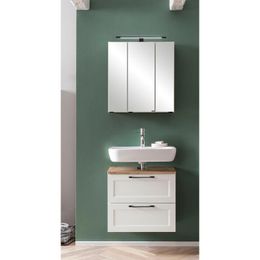 Welltime Badm&ouml;bel-Set &raquo;Lana&laquo; Komplett-Set, 2 Stk. tlg. wei&szlig; MDF B/H/T: 60cmcm x 200cmcm x 35cmcm