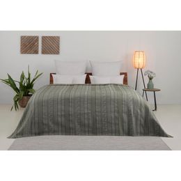 OTTO home Tagesdecke &raquo;Toscana&laquo; Tagesdecke in verschiedenen Gr&ouml;&szlig;en gr&uuml;n Mischgewebe B/L: 250cm x 280cm