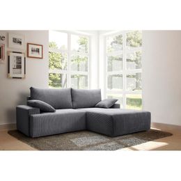exxpo - sofa fashion Ecksofa &raquo;Orinoko, aktuelles Design und hoher Sitzkomfort, L-Form&laquo; inkl. Bettfunktion und Bettkasten, sch&ouml;ne Farben im angesagten 