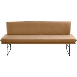 K+w Komfort & Wohnen K+W Komfort & Wohnen Polsterbank 1 Stk. tlg. Polsterbank in Spitzkissenoptik, Sitzsteppung, in 2 Gr&ouml;&szlig;en w&auml;hlbar gelb B/H/T: 195cm x 87cm x 65cm, Leder