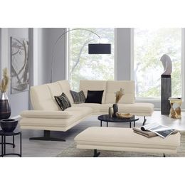 W.Schillig Ecksofa &raquo;broadway, Designsofa, toller Sitzkomfort, zeitlos, elegant, L-Form&laquo; Sitztiefenverstellung, Kopfteil- & Seitenteilverstellung, 