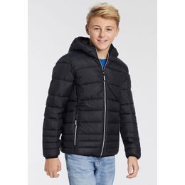 CMP Herren CMP Steppjacke &raquo;KID JACKET FIX HOOD&laquo; mit Kapuze mit Kapuze, winddicht, wasserabweisend, aus Polyester schwarz 128