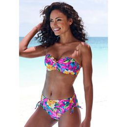 Lascana Damen Lascana B&uuml;gel-Bandeau-Bikini-Top &raquo;Riley&laquo; mit 3 Tragevarianten bunt 34, Cup A
