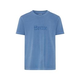 Brax Herren T-Shirt "Style TED", blau, Gr. S, 80% Baumwolle, 20% Leinen, Shirts