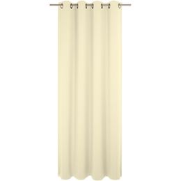 WIRTH Vorhang &raquo;Sunday&laquo; &Ouml;sen 1 Stk. tlg. nach Ma&szlig; beige Jacquard, Baumwolle, Polyester 275cm, &Ouml;sen, 142cm
