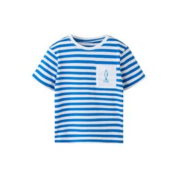 Name It T-Shirt 'NMMJesper' Jungen Gr&ouml;&szlig;e 104 blau / wei&szlig;